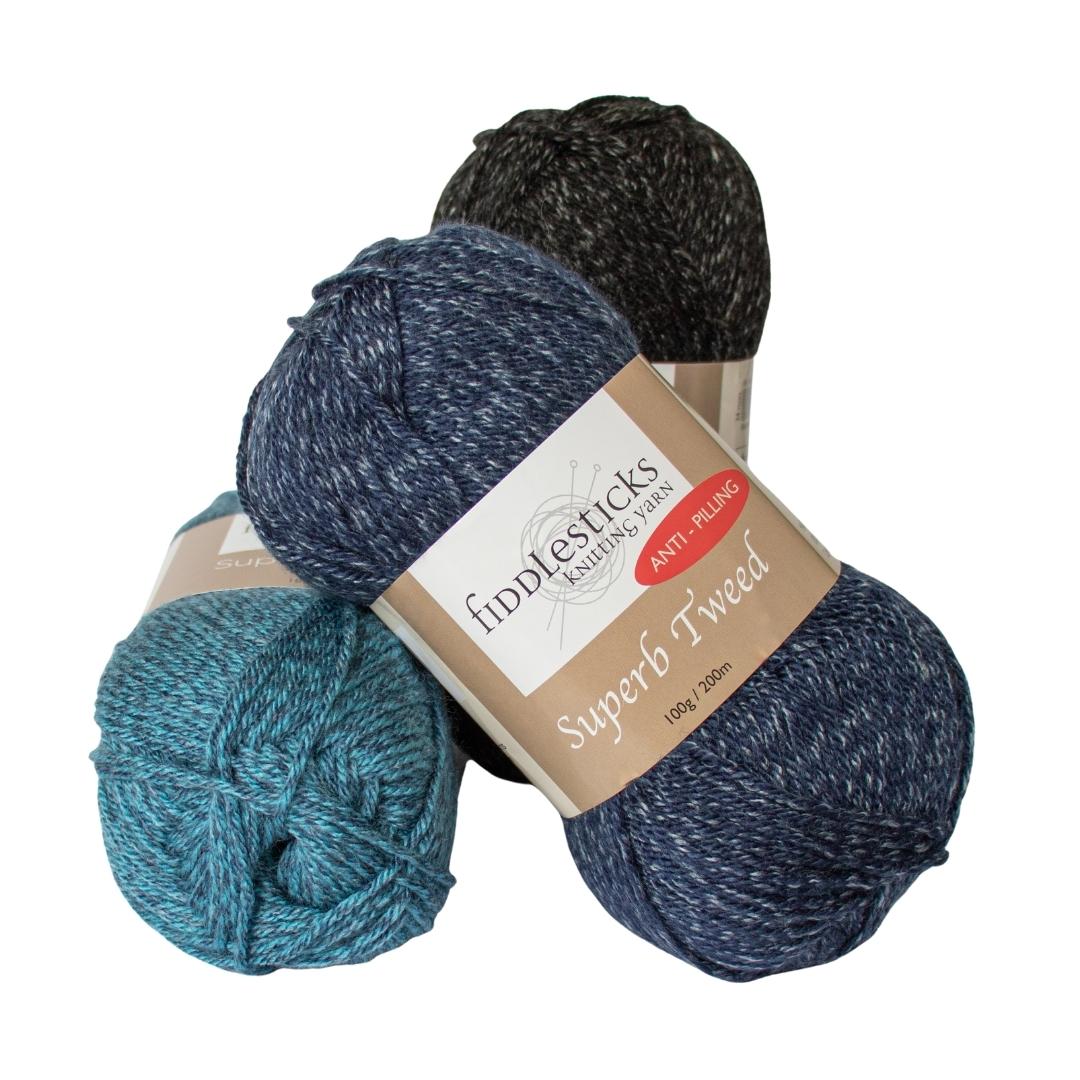 Fiddlesticks Superb Tweed 10 Ply Anti Pilling Acrylic – thekraftymobile