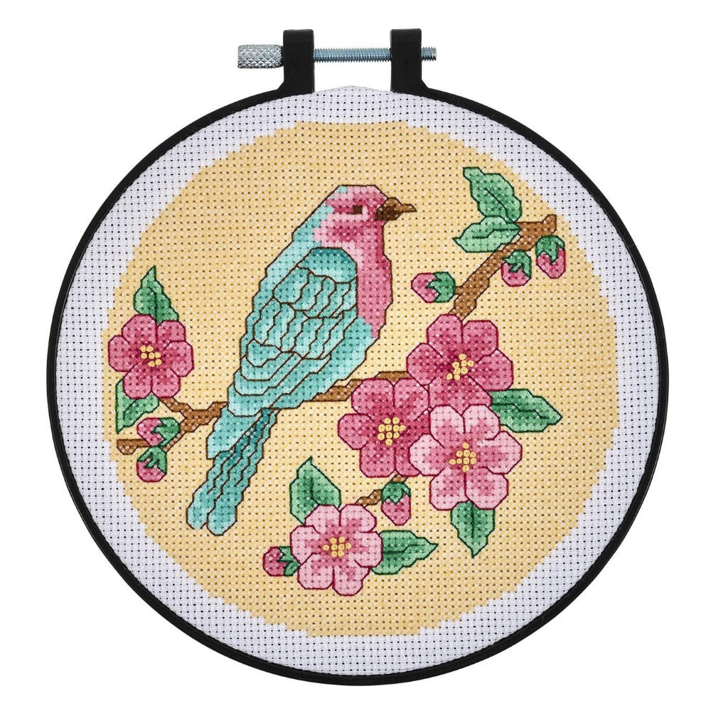 Bucilla Mindful Stitching Calming Bird Counted Cross Stitch Kit ...