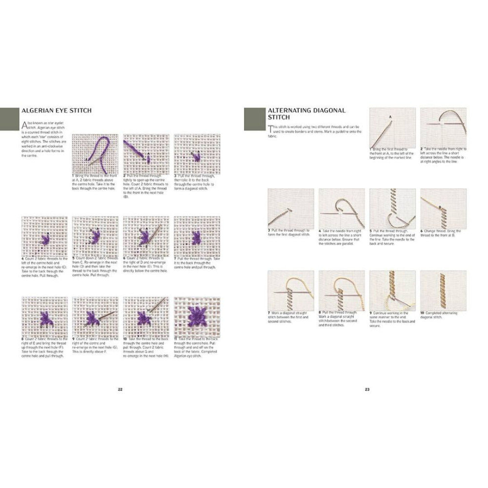 The Complete A-Z of Embroidery Stitches - The Definitive Guide to 288 ...