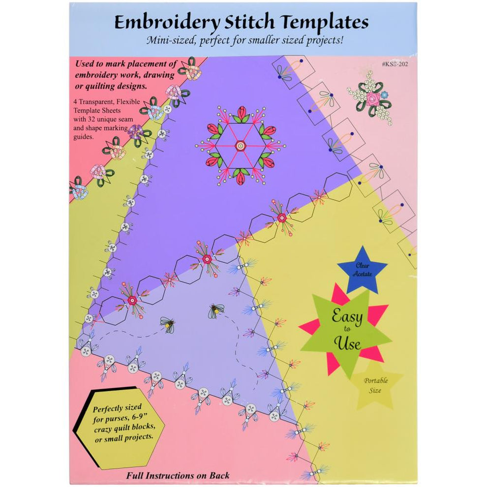 Creative Impressions Embroidery Stitch Template Set of Four ...