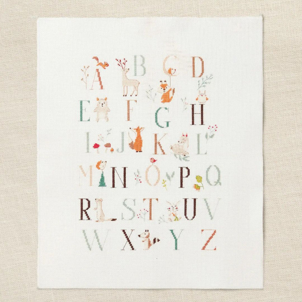 DMC Animal Alphabet Sampler Counted Cross Stitch Kit – thekraftymobile