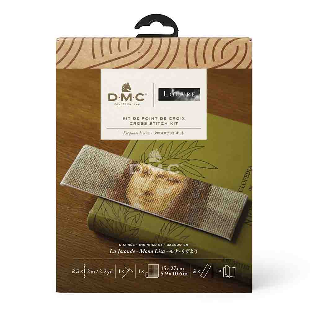 DMC Mona Lisa Counted Cross Stitch Bookmark Kit - Museum Collection ...