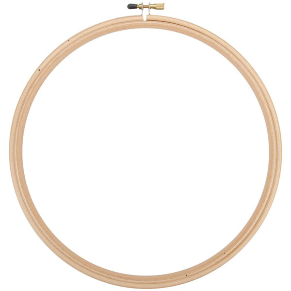 Frank A. Edmunds Natural 25.4cm (10 inch) Wood Embroidery Hoop ...