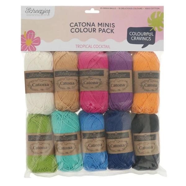 Scheepjes Catona Minis Colour Pack Tropical Cocktail – thekraftymobile