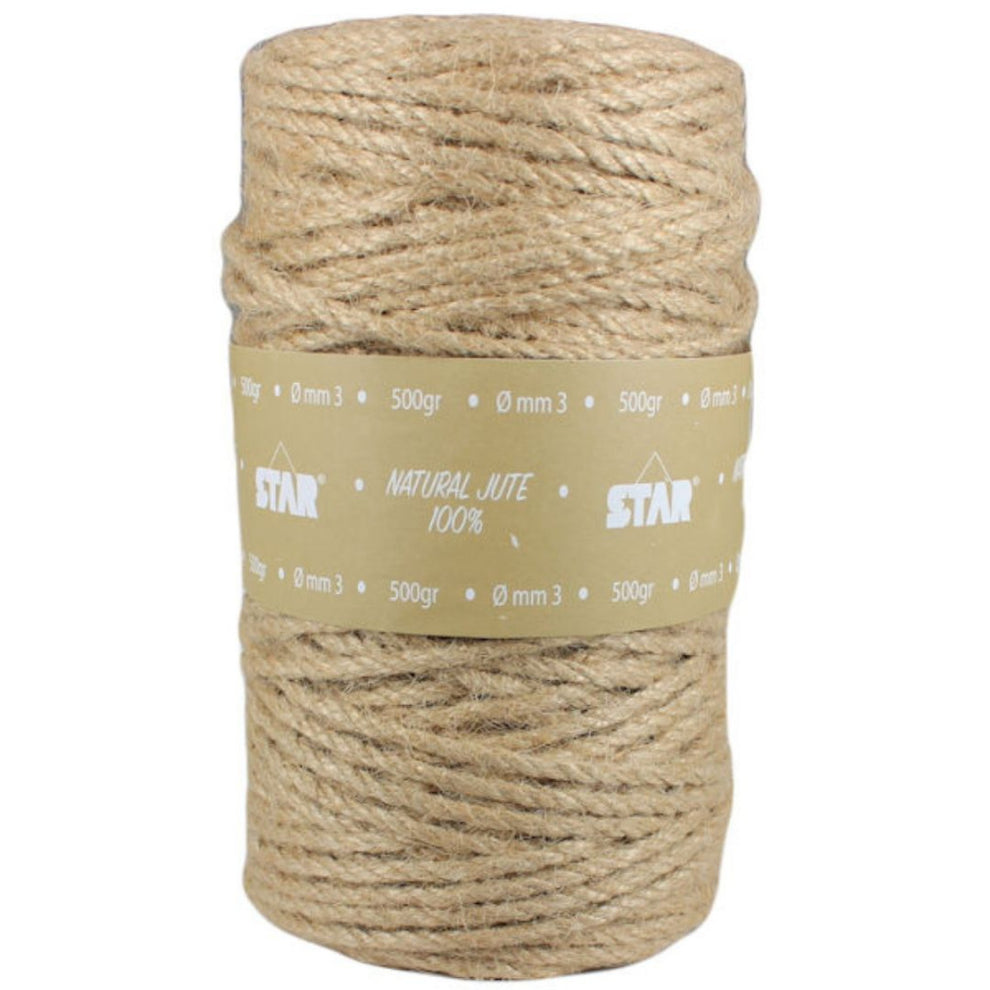 Natural Jute Cord 3-4mm 500g – thekraftymobile