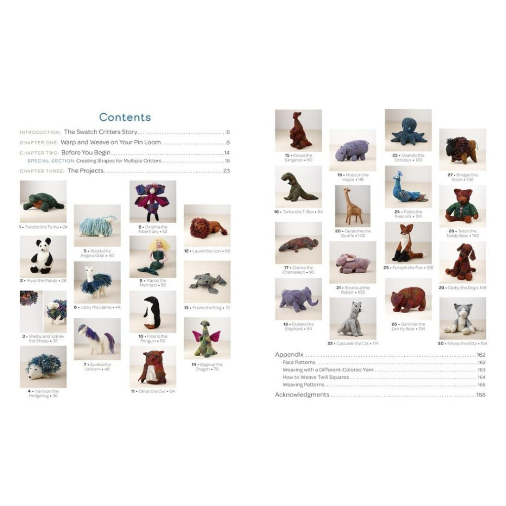 Swatch Critters from the Pin Loom by Deb Essen – thekraftymobile